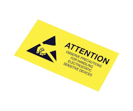 ESD warning label 75 x 40 mm 100 sheets E731-11-A1 1 bag (100 sheets ...
