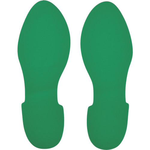 Green Cross Road Marking Sticker Foot Shape/Green QCFT-G 280 x 100 mm ...
