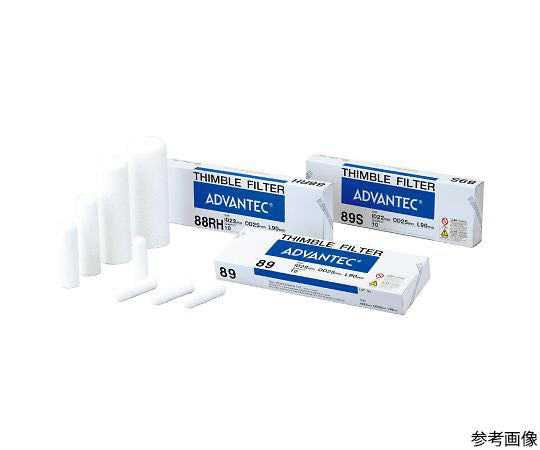 Cylindrical filter paper No. 88RH (ID 22mm OD 25mm L 90mm) 10 pieces 3 ...