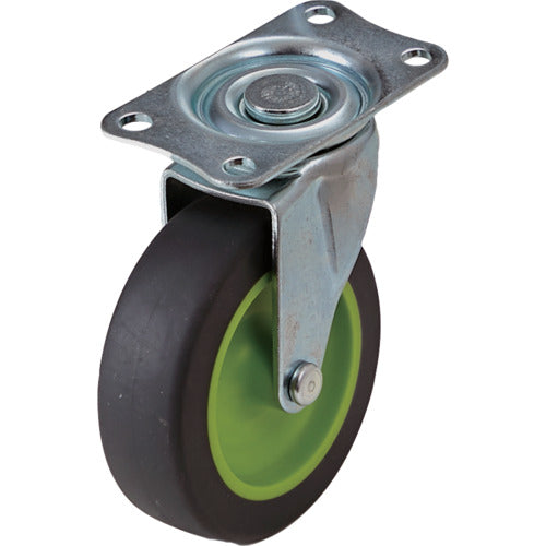 TRUSCO プレート式自在キャスターφ75 ライトグリーン TYE-75EL-WC-LGN 1 個 – カイゴロウ
